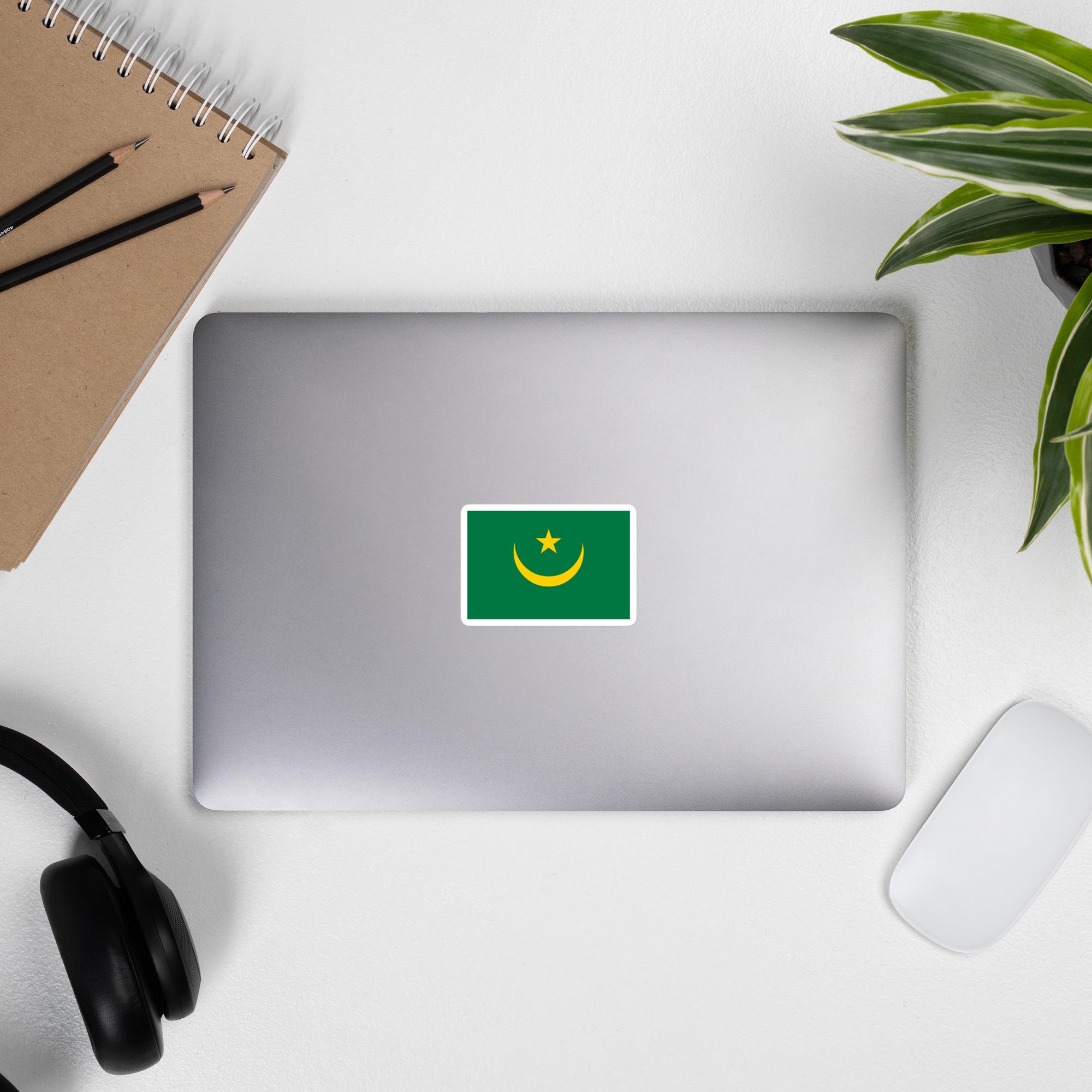 Mauritania National Country Flag Laptop Sticker - Etsy