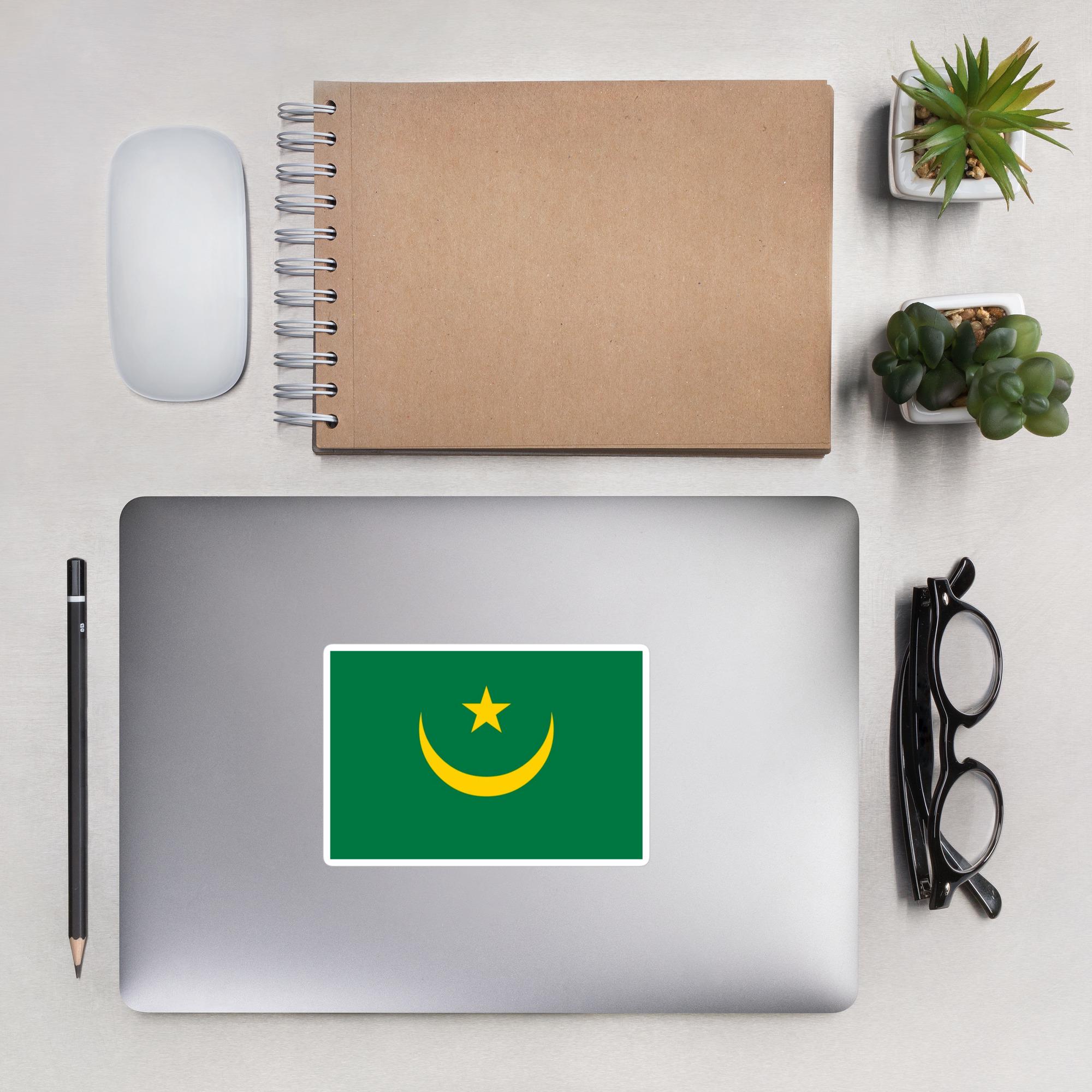Mauritania National Country Flag Laptop Sticker - Etsy