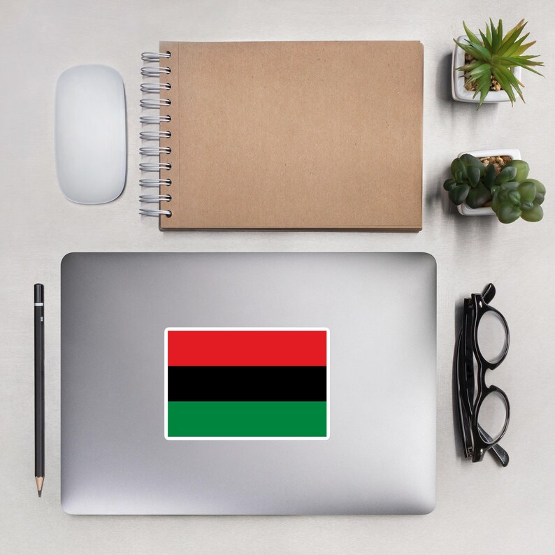 Pan African Flag Laptop Sticker - Etsy