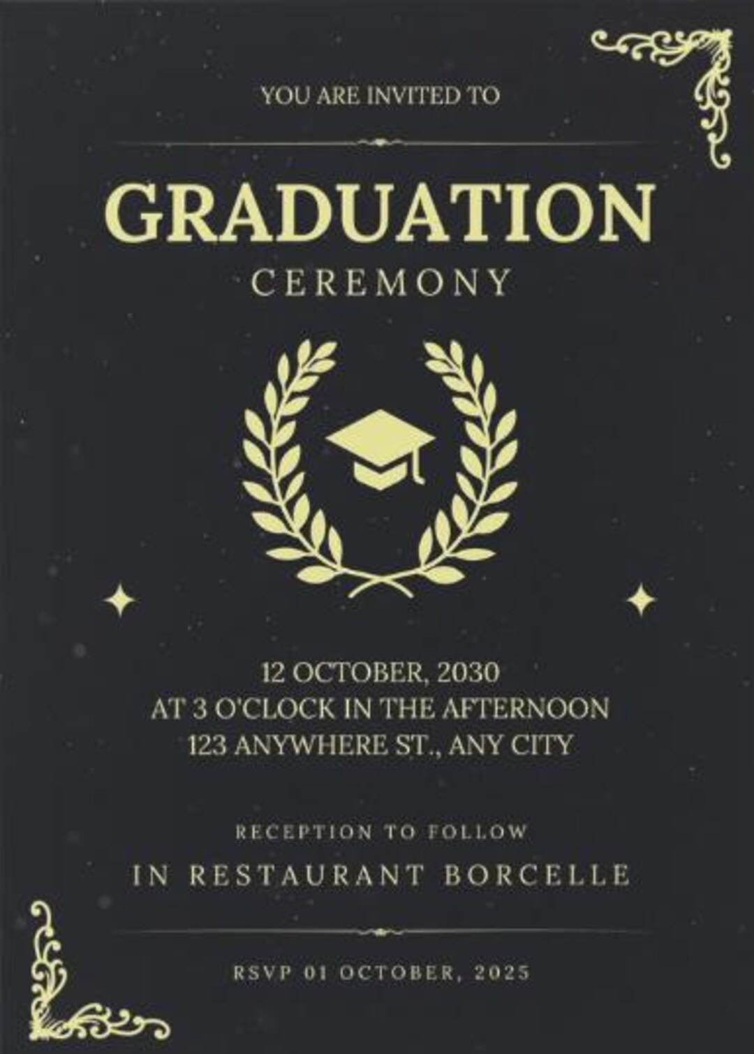 Graduation Invitation Template - Etsy