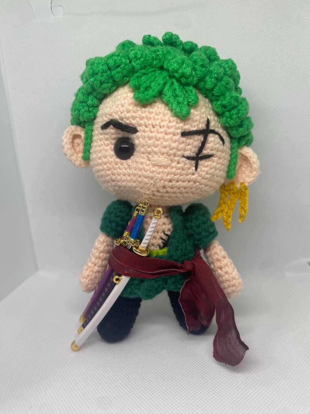 One Piece Zoro Amigurumi Crochet Plush - Etsy