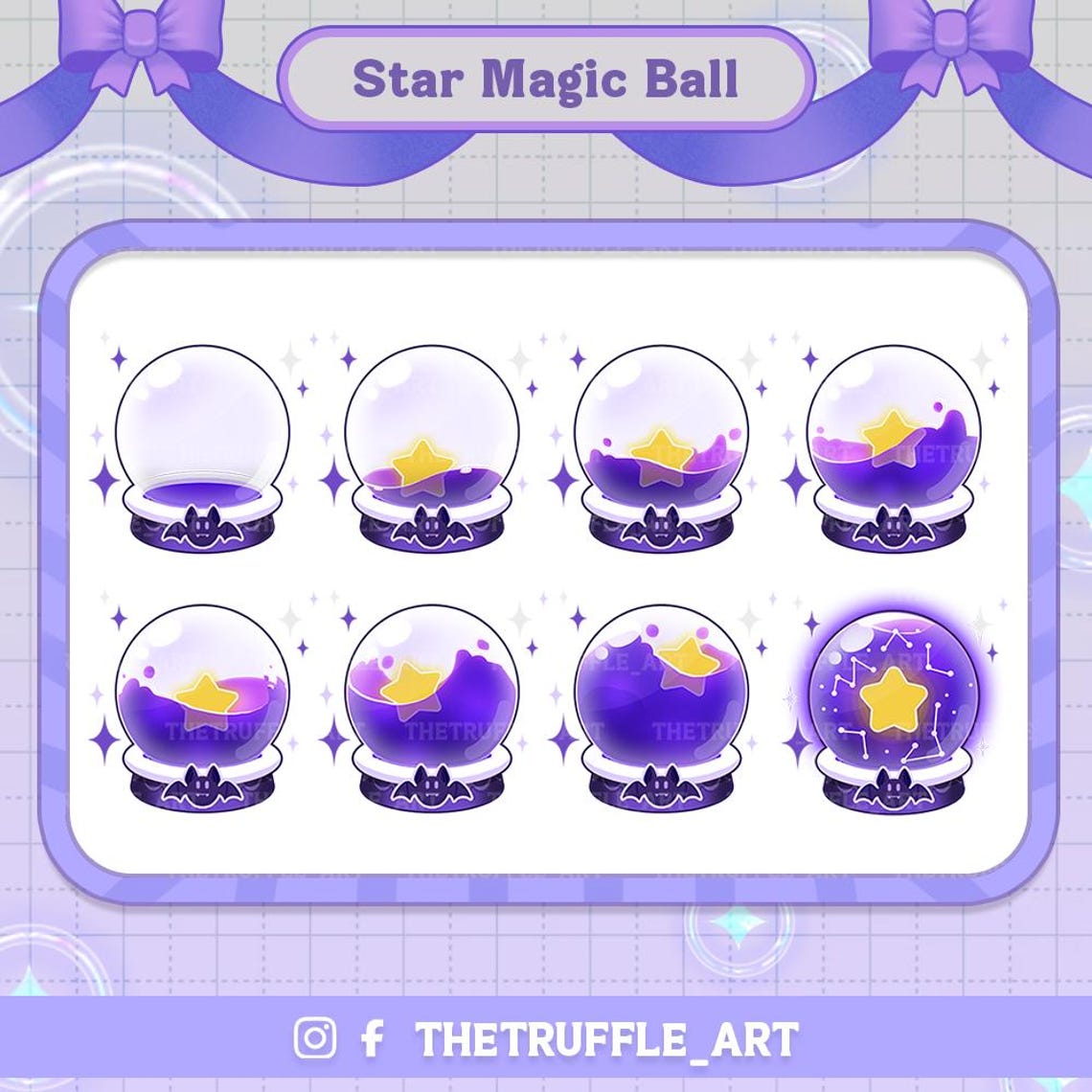 Crystal Liquid Magic Ball Sub Badges, Astrology Sub Badges, Liquid Sub ...