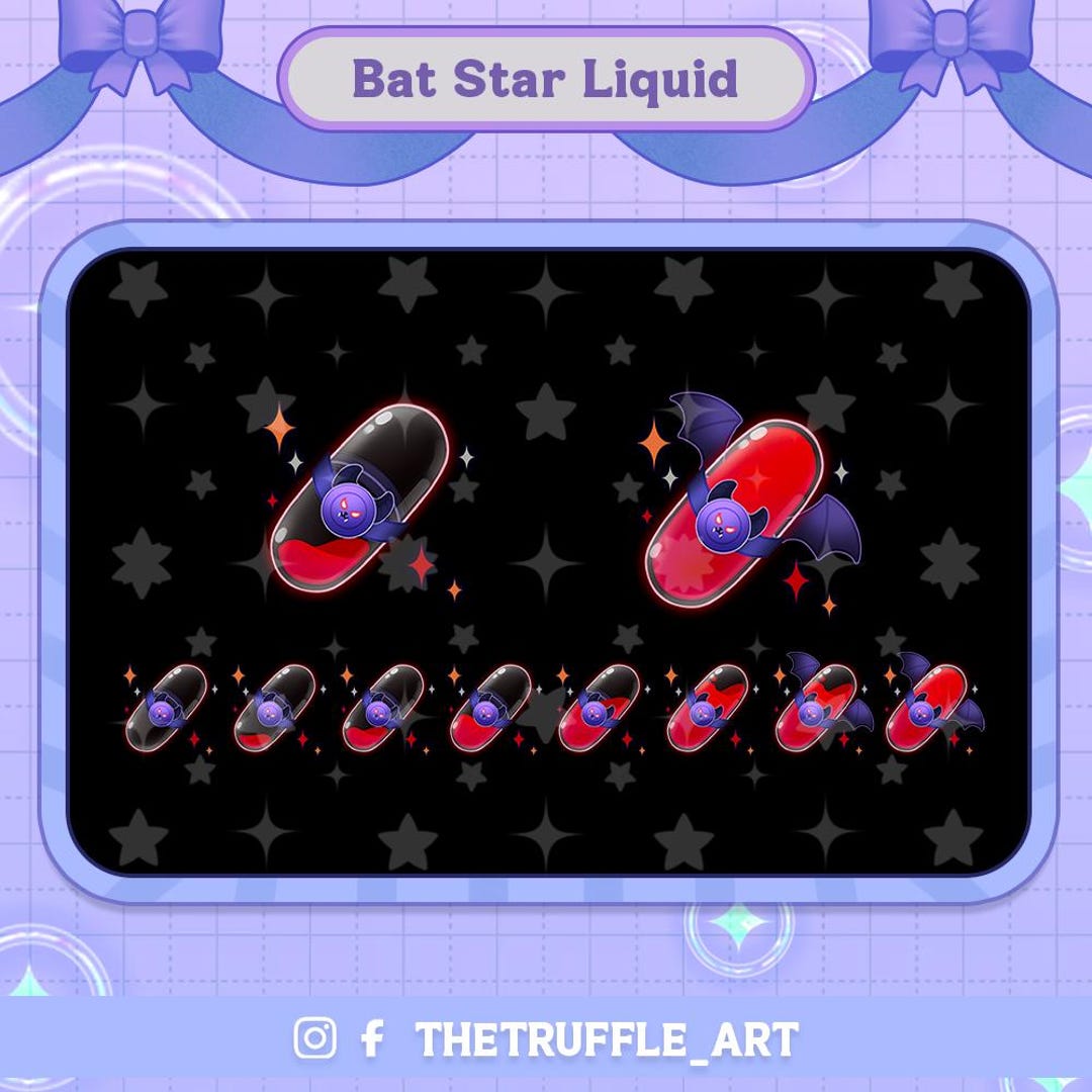 Vampire Red Blood Pill Sub Badges, Liquid Potion Twitch Sub Badges ...