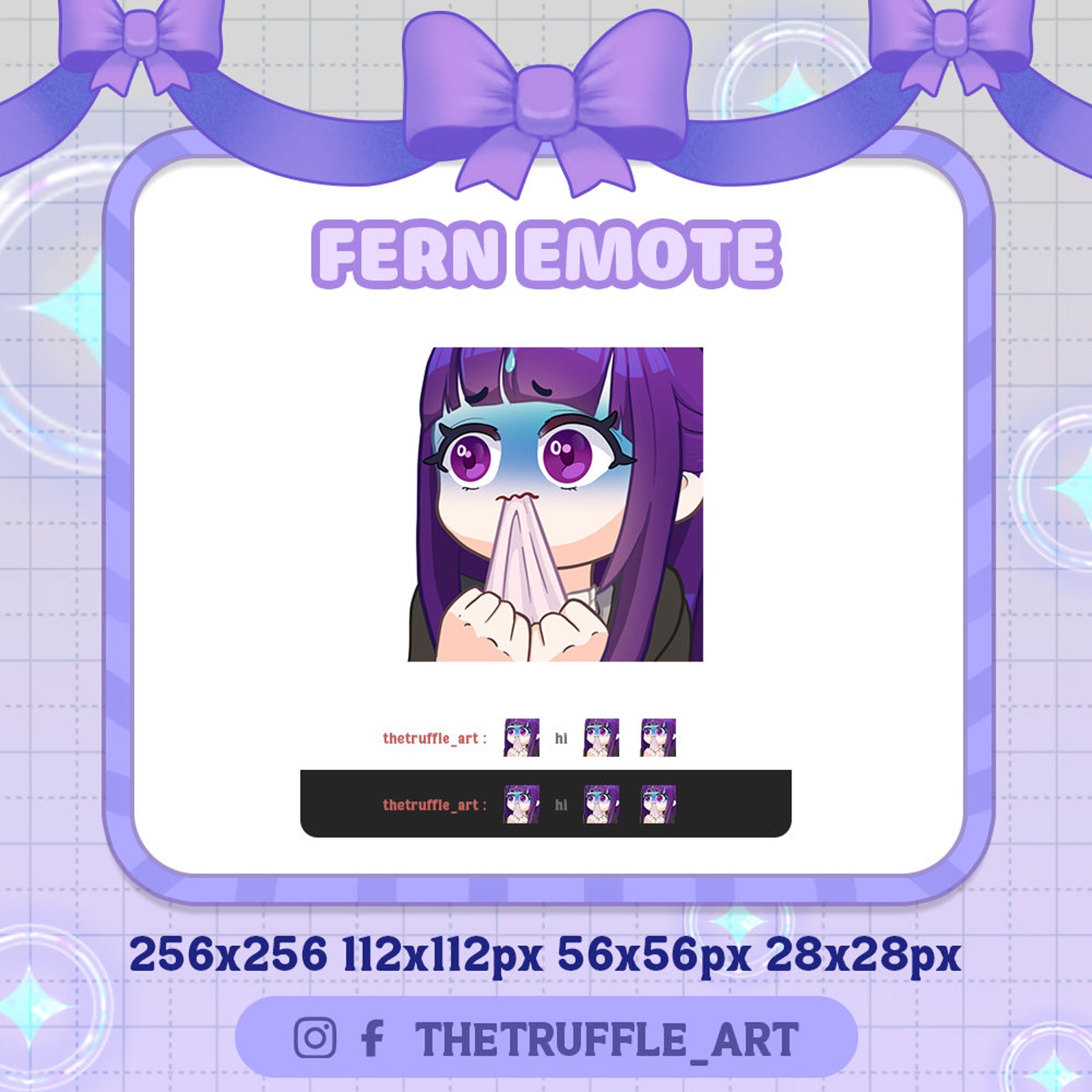 Scare Emote, Fern Emote, Anime Emote, Funny Emote, for Streamer ...