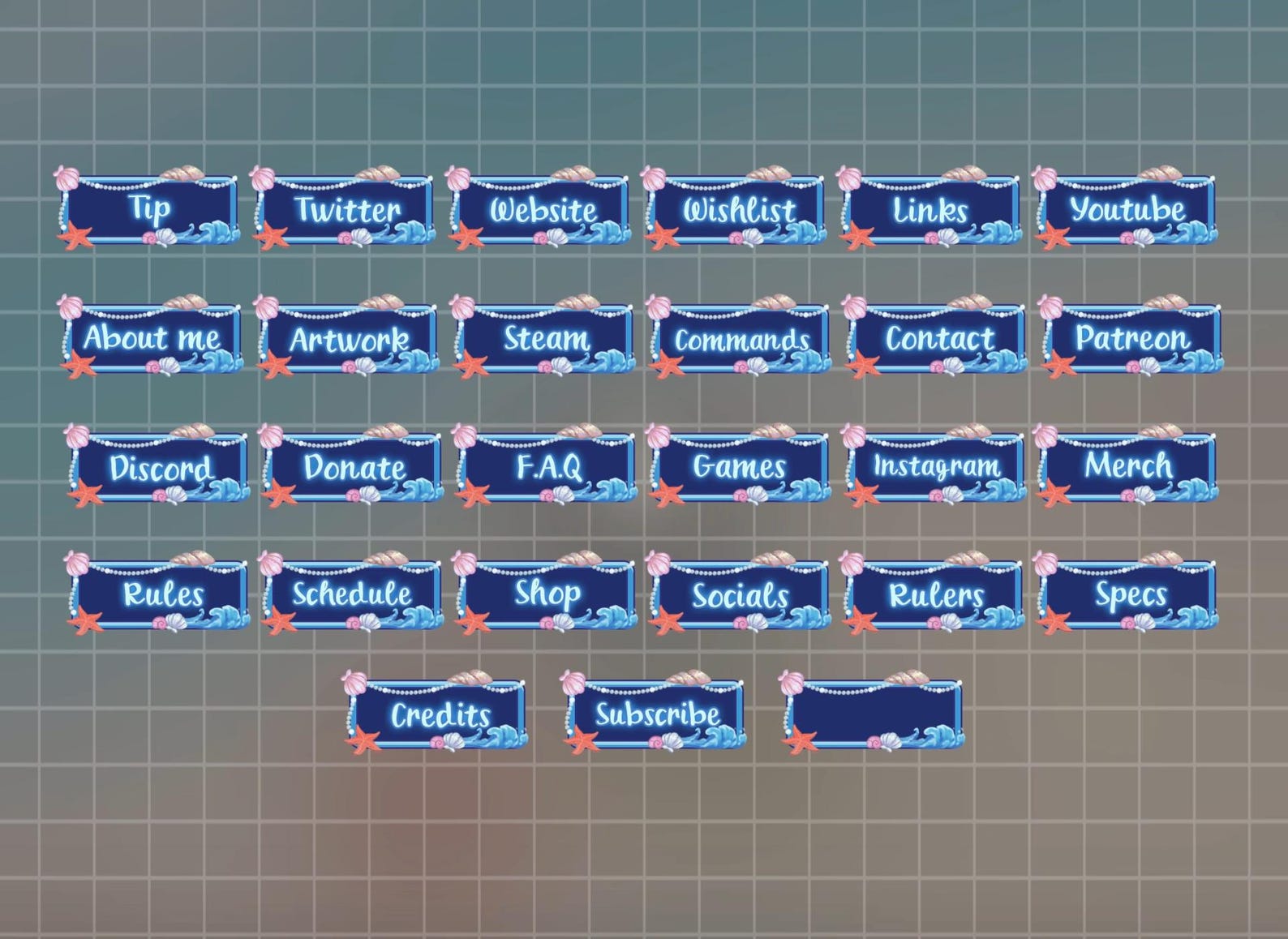 Full Package Summer Beach Twitch Overlays/ Ocean Aethetics Loading ...