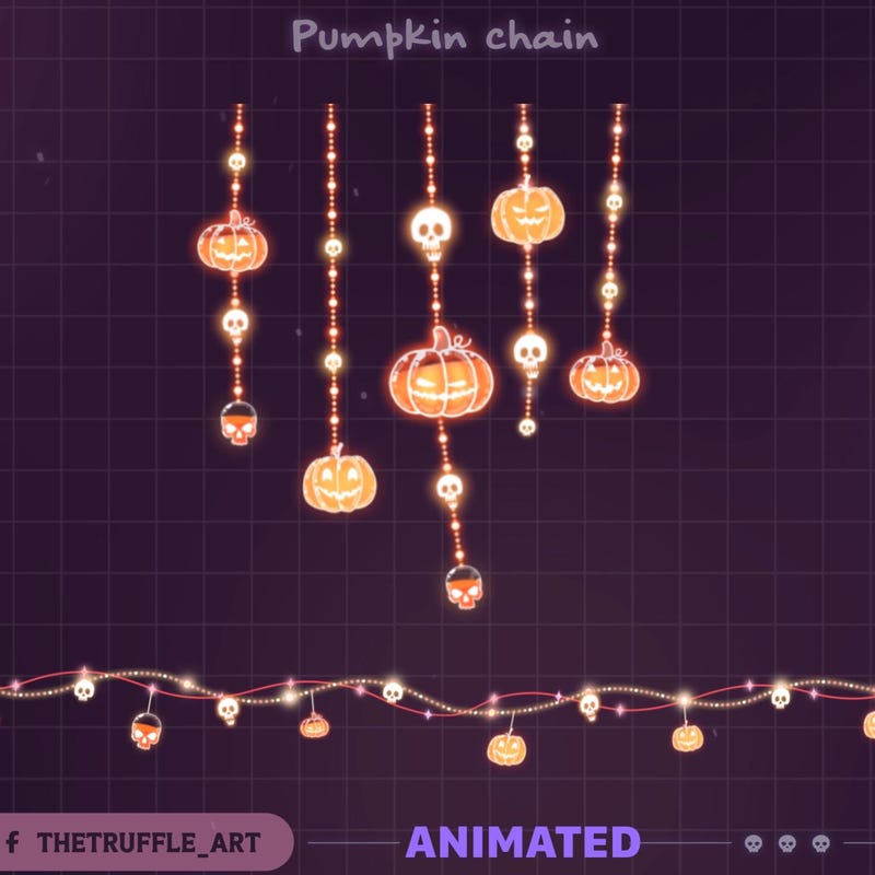 Pumpkin Stream Border - Etsy