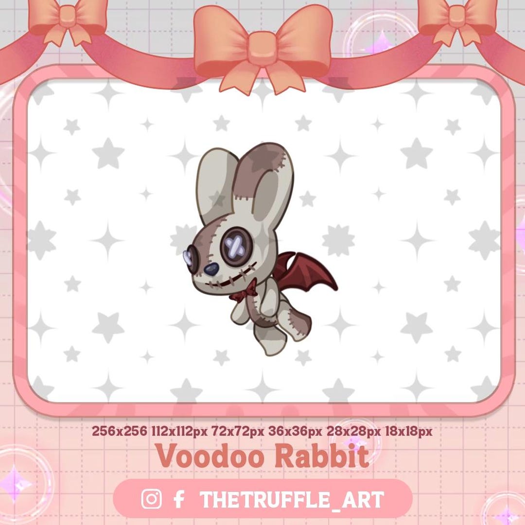 Animated Stream Pet: Demon Voodoo Rabbit With Bat Wings , Cute Devil ...