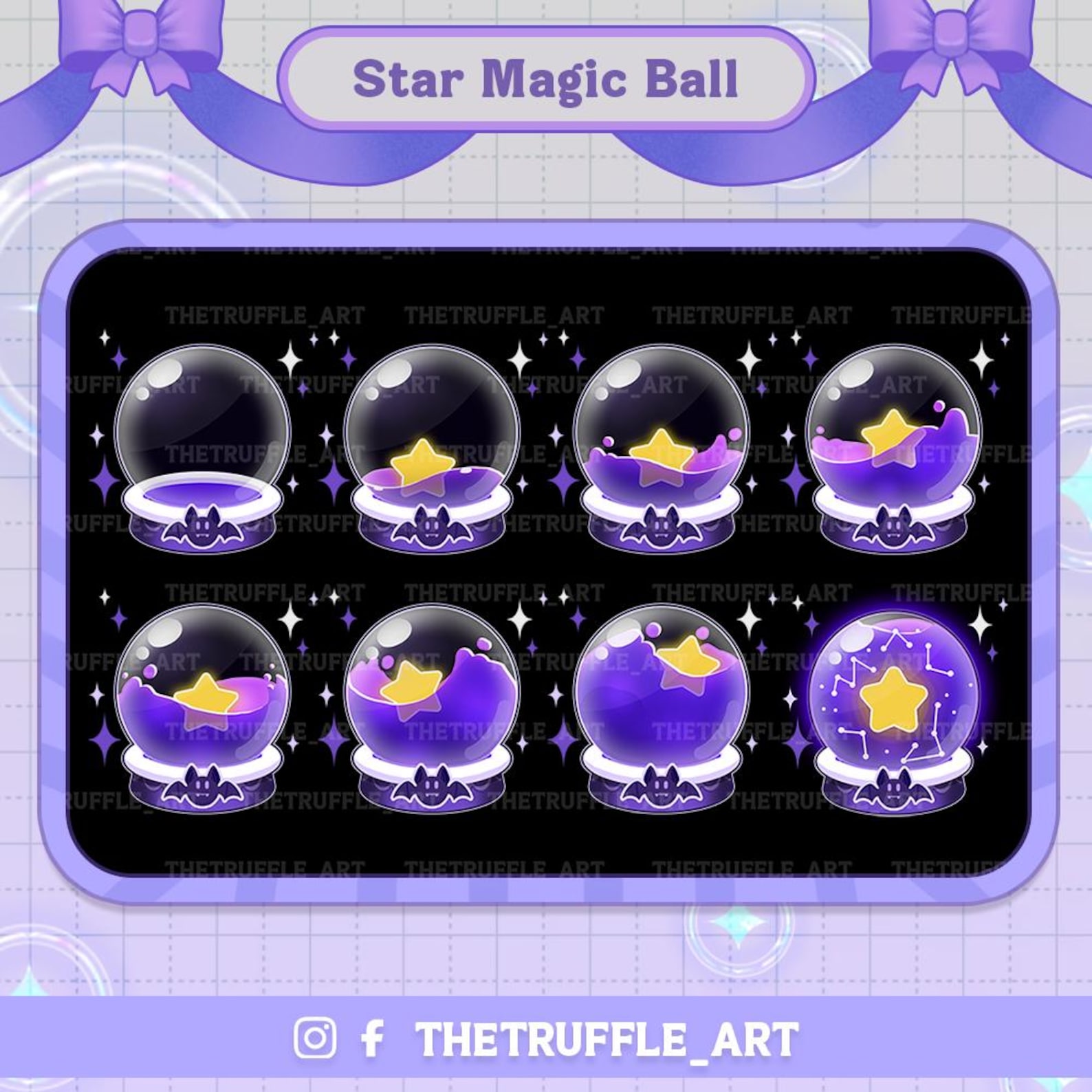 Crystal Liquid Magic Ball Sub Badges, Astrology Sub Badges, Liquid Sub ...