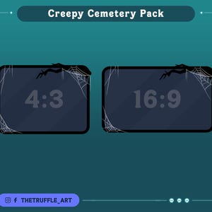Animated Twitch Screens Cemetery Overlays/ Halloween Graveyard Screens ...