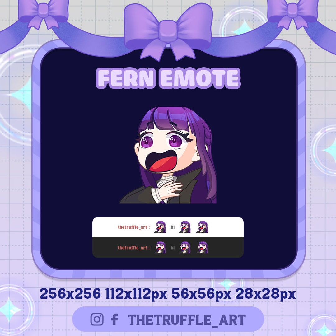 Startle Animated Emote, Fern Emote, Anime Emotes, Funny Emote, Girl ...