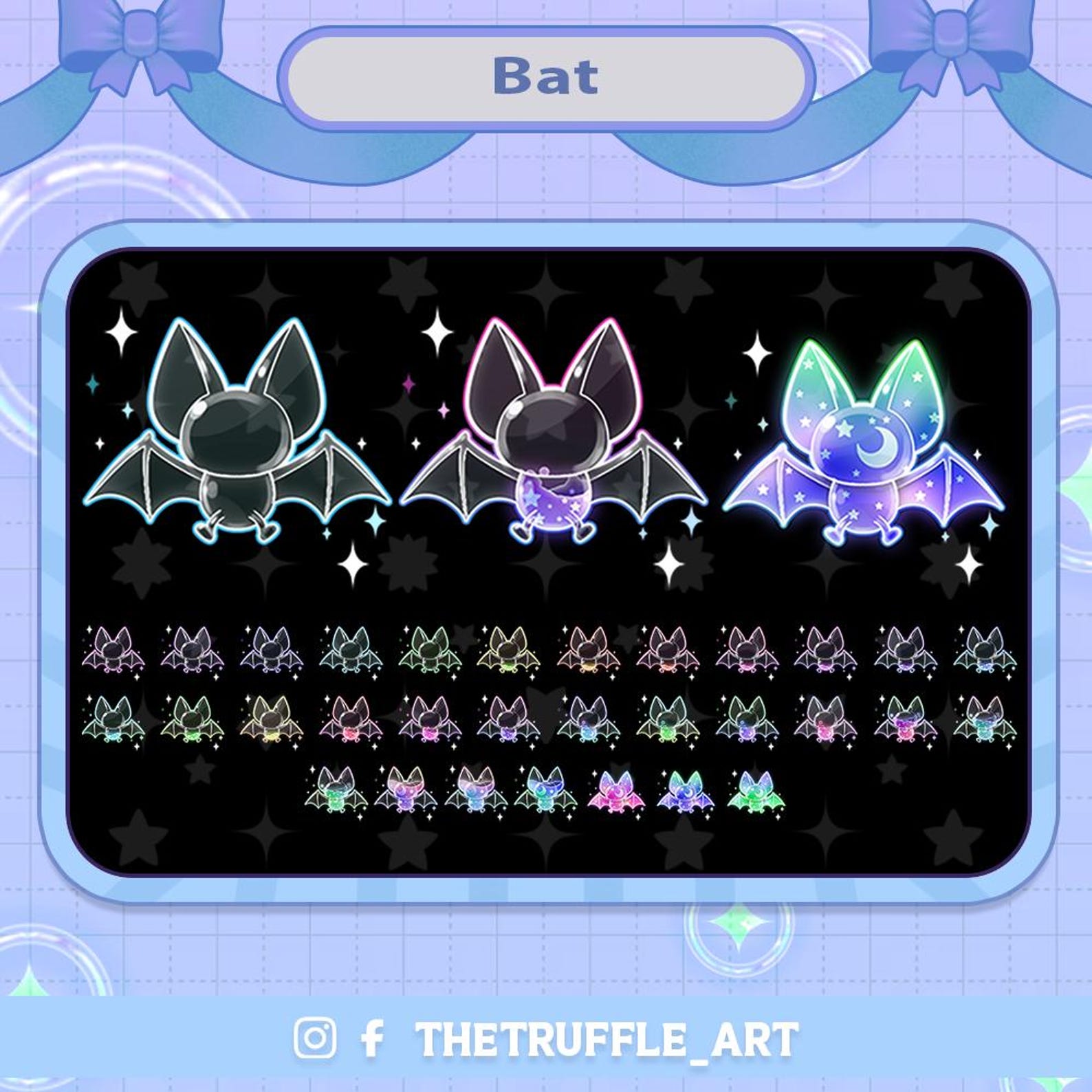 Set of 31 Vampire Liquid Bit Badges, Bat Liquid Twitch Sub Badges ...