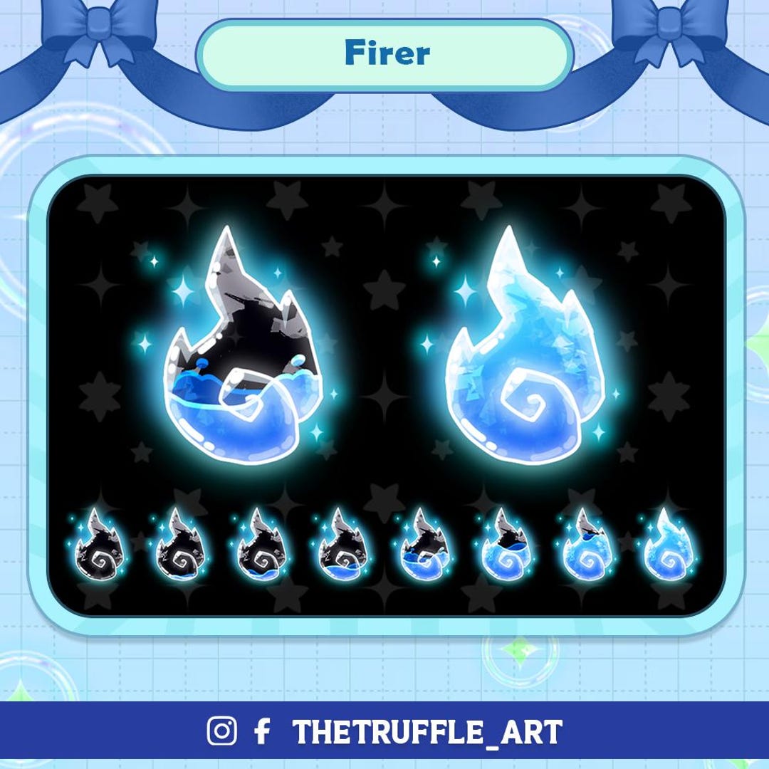 Liquid Blue Flame Bottle Sub Badges, Magic Liquid Fire , Spirit Kawaii ...