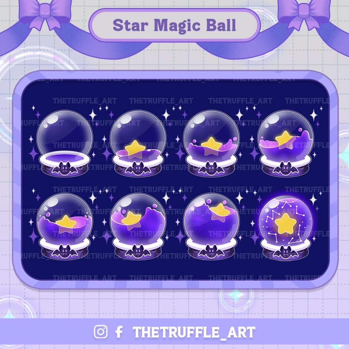 Crystal Liquid Magic Ball Sub Badges, Astrology Sub Badges, Liquid Sub ...