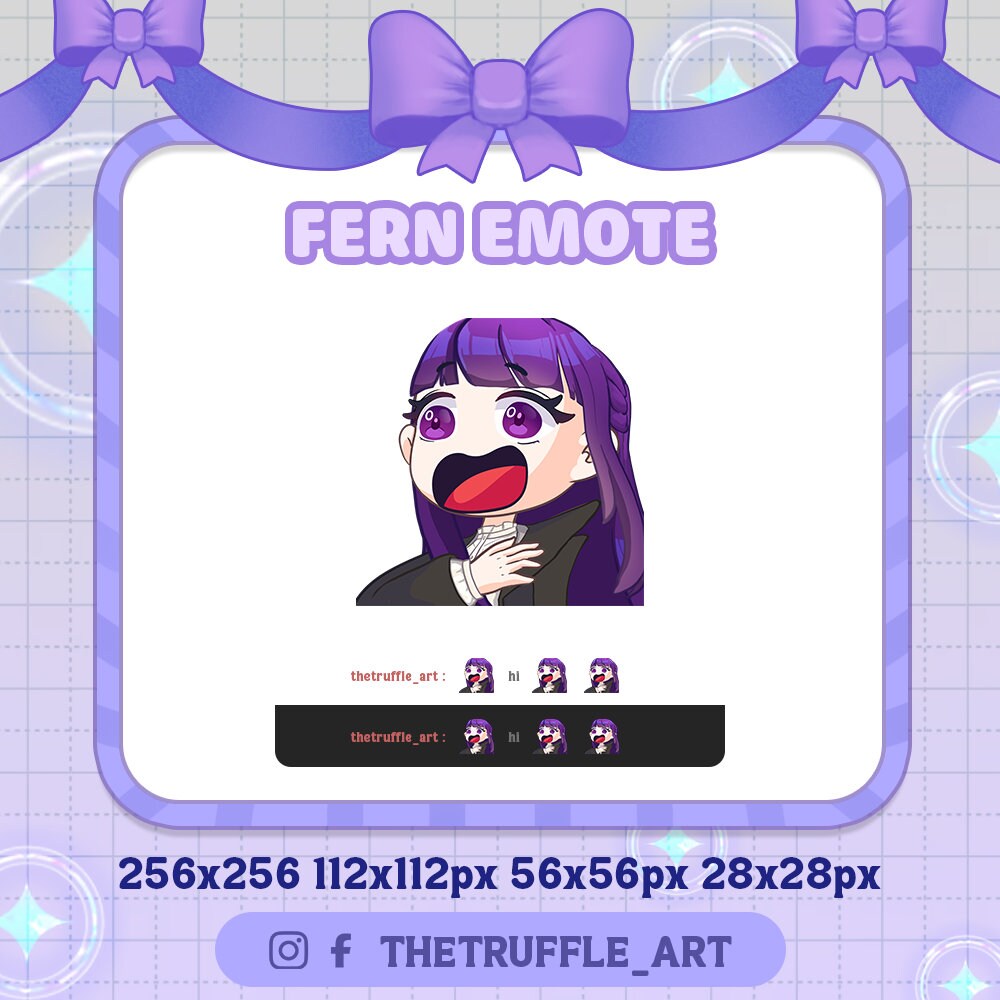 Startle Animated Emote, Fern Emote, Anime Emotes, Funny Emote, Girl ...