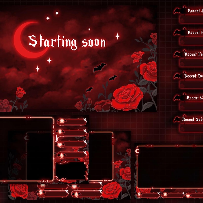 Vampire Rose Overlay - Etsy