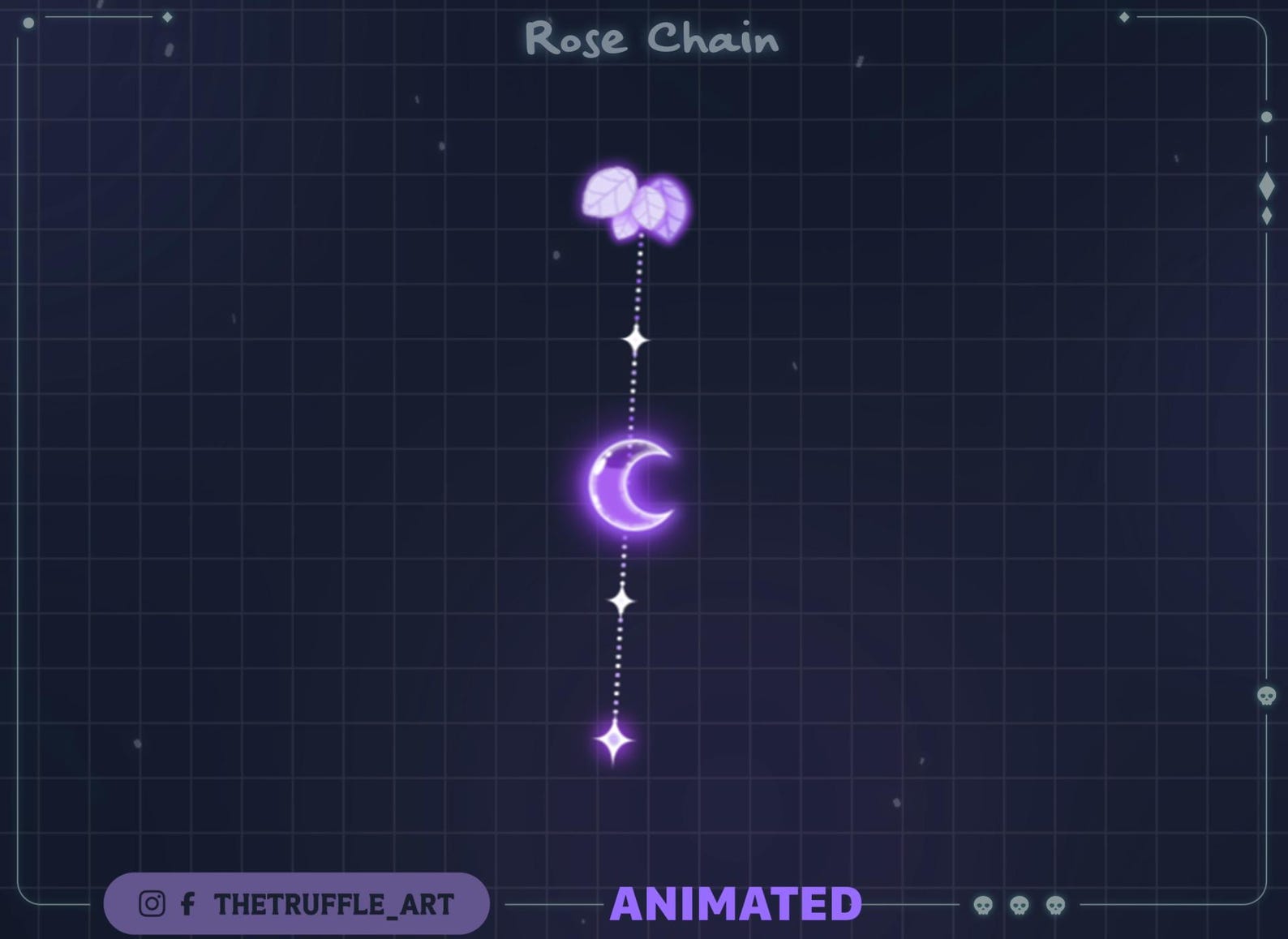 Climbing Purple Leaf Rose Light Chain Animated Stream Decorations, Moon ...