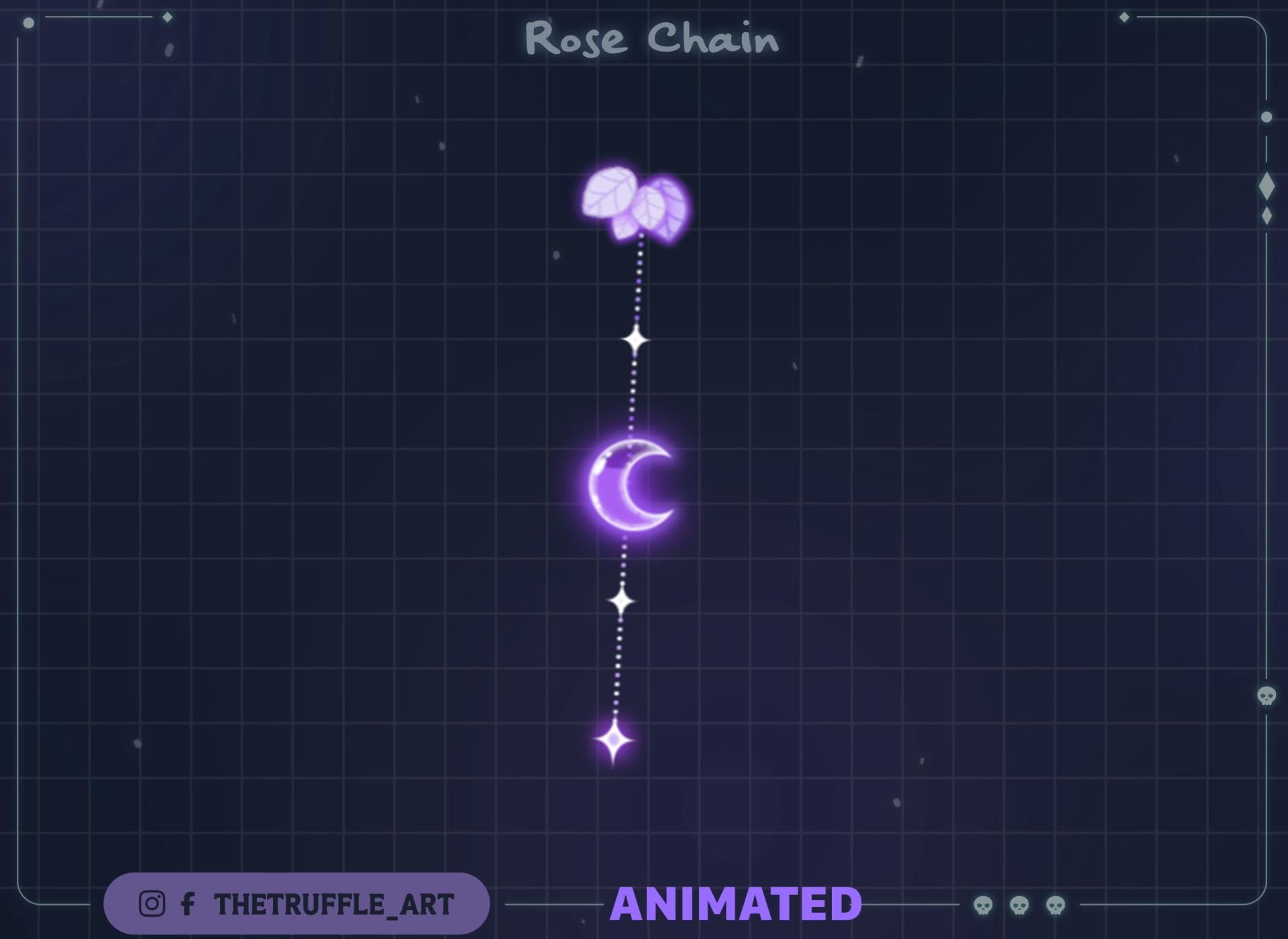 Climbing Purple Leaf Rose Light Chain Animated Stream Decorations, Moon ...