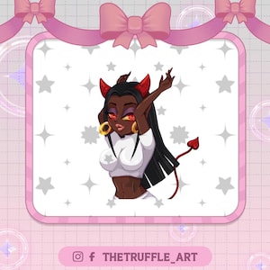 Animated Dancing Devil Girl Emote / Sub Emote / Twitch / Halloween ...