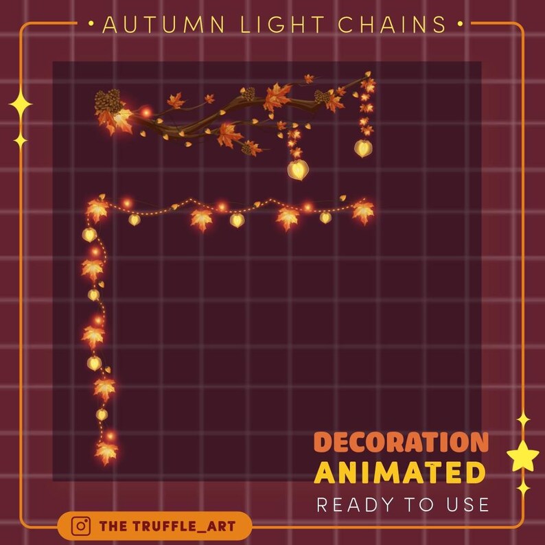 18x Autumn Light Chain Animated Stream Decorations, Pumkin Light Stream ...