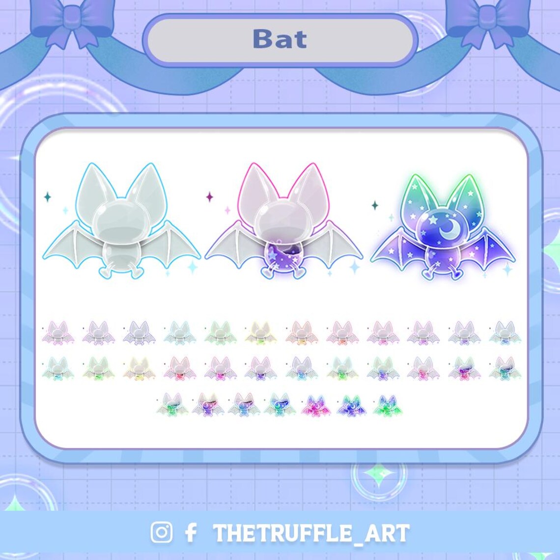 Set of 31 Vampire Liquid Bit Badges, Bat Liquid Twitch Sub Badges ...