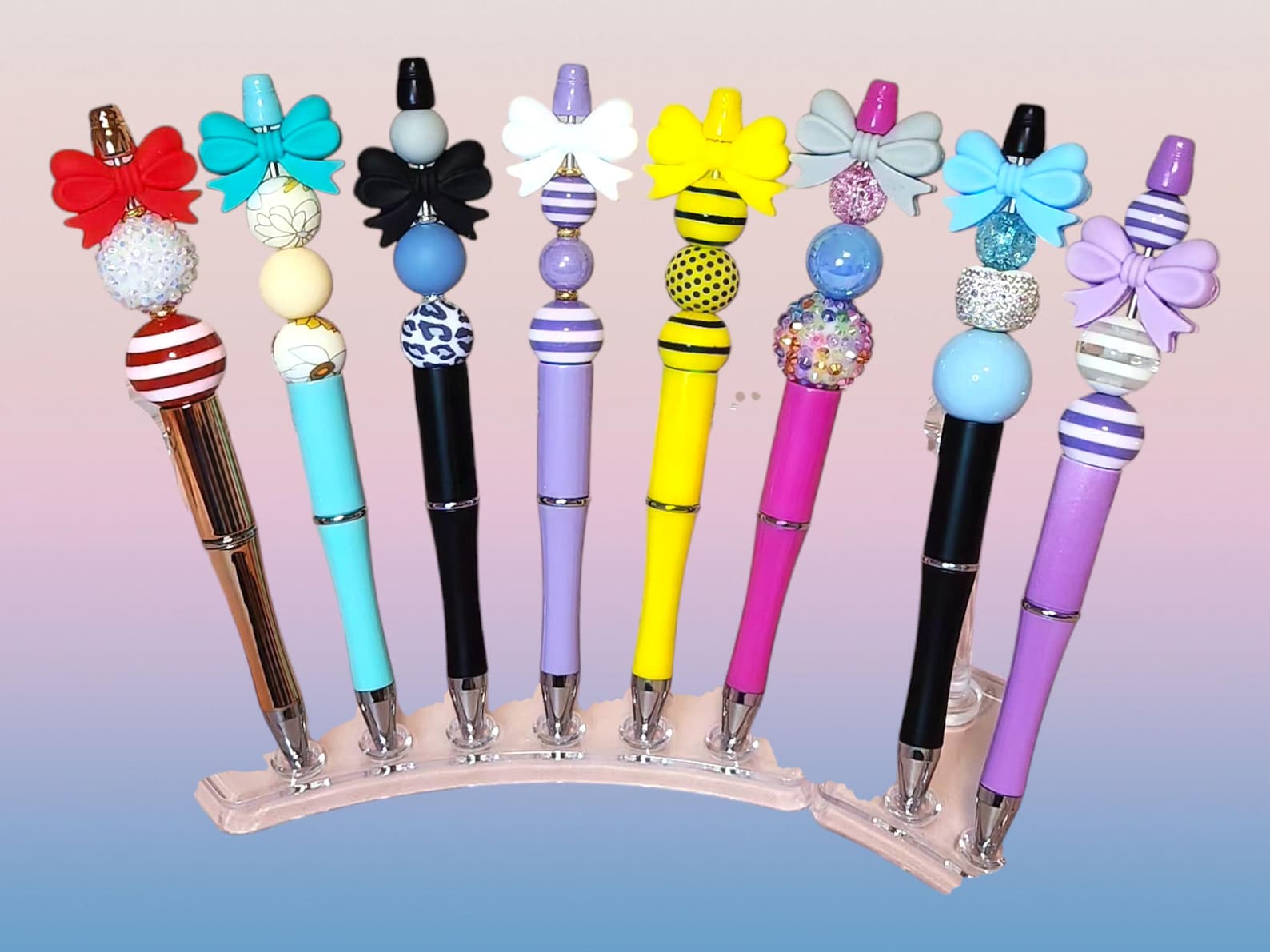 Beaded Bow Pens - Etsy