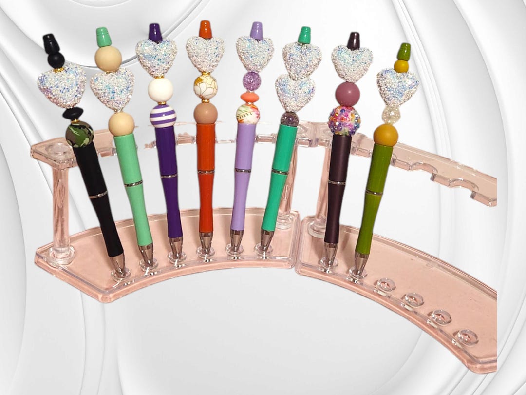 Beaded Heart Pens - Etsy