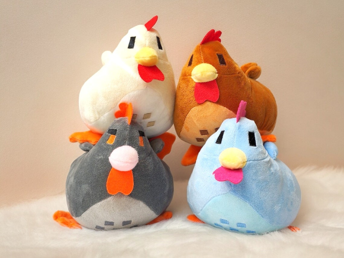 Stardew Valley Chicken Pillow Plush Soft Stuffed Animal Toys Cartoon ...