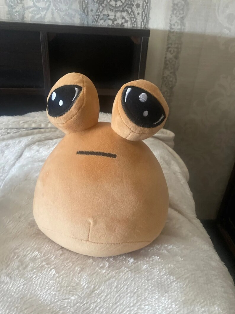 Pou Plush Cartoon Alien Toy Kawaii Stuffed Animal Doll Hot Game Figure ...