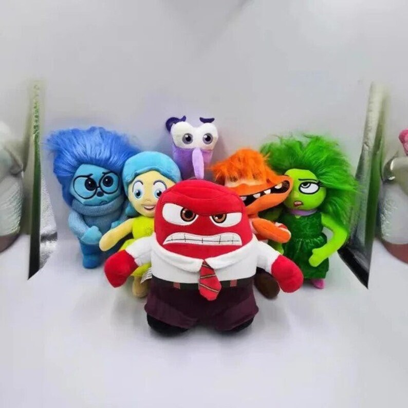 Inside Out 2 Bing Bong Joy Sadness Anger Disgust Fear Plush Toys ...