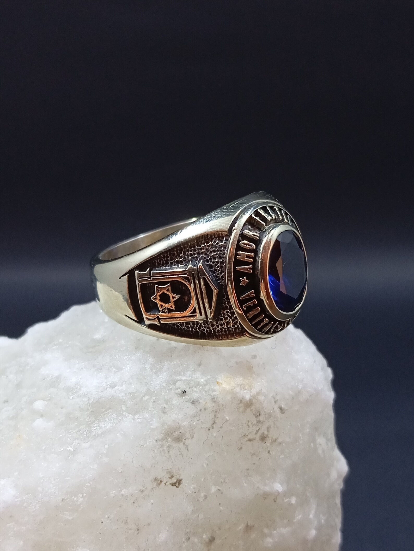 Lodge Mason Ring, Custom Freemason Statement Ring, Blue Lodge Signet ...