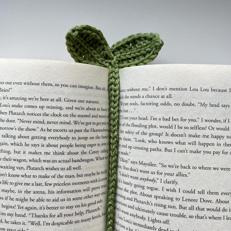 Leaf Sprout Bookmark Crochet Pattern - Easy Digital PDF - Etsy