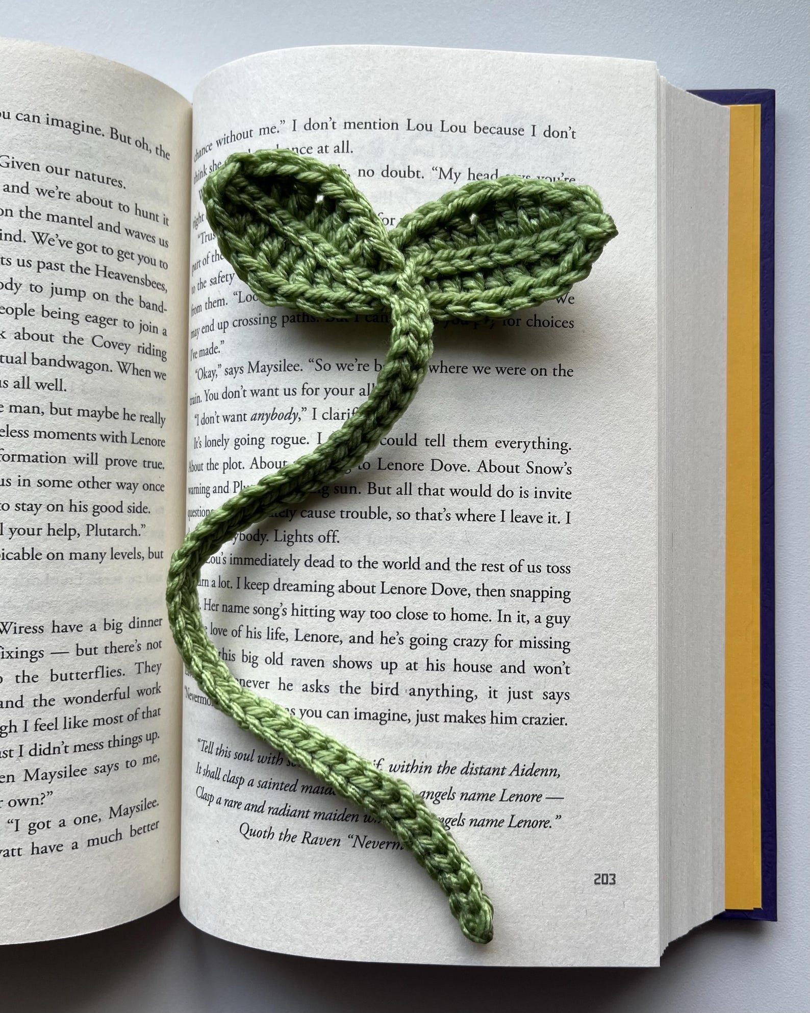 Leaf Sprout Bookmark Crochet Pattern - Easy Digital PDF - Etsy