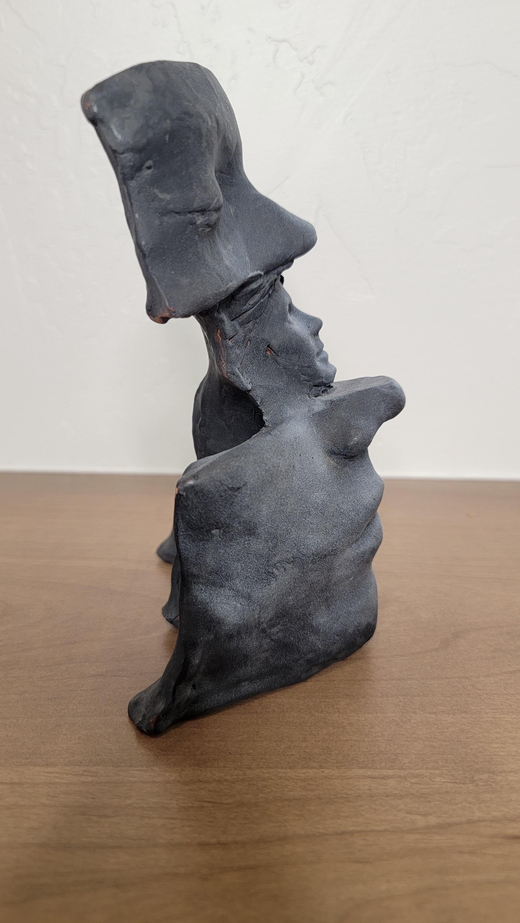 Vtg Original Sean Corner Clay Sculpture the Man Within Signed & Dated 7 ...