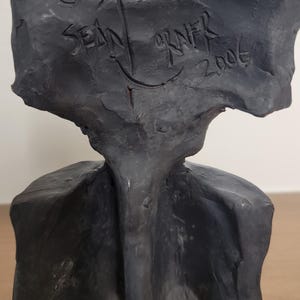 Vtg Original Sean Corner Clay Sculpture the Man Within Signed & Dated 7 ...