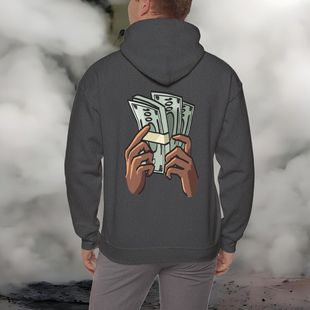 MAKE DAT MONEY - Cartoon Hoodie, Funny Money Pullover, Wealth Cash ...