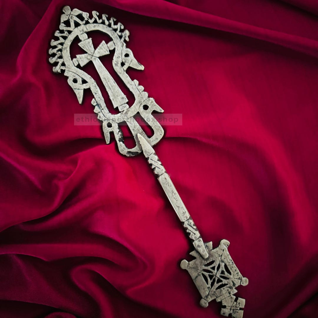 Vintage Ethiopian Orthodox Metal Cross Handmade Cross Meskel Ethiopian ...