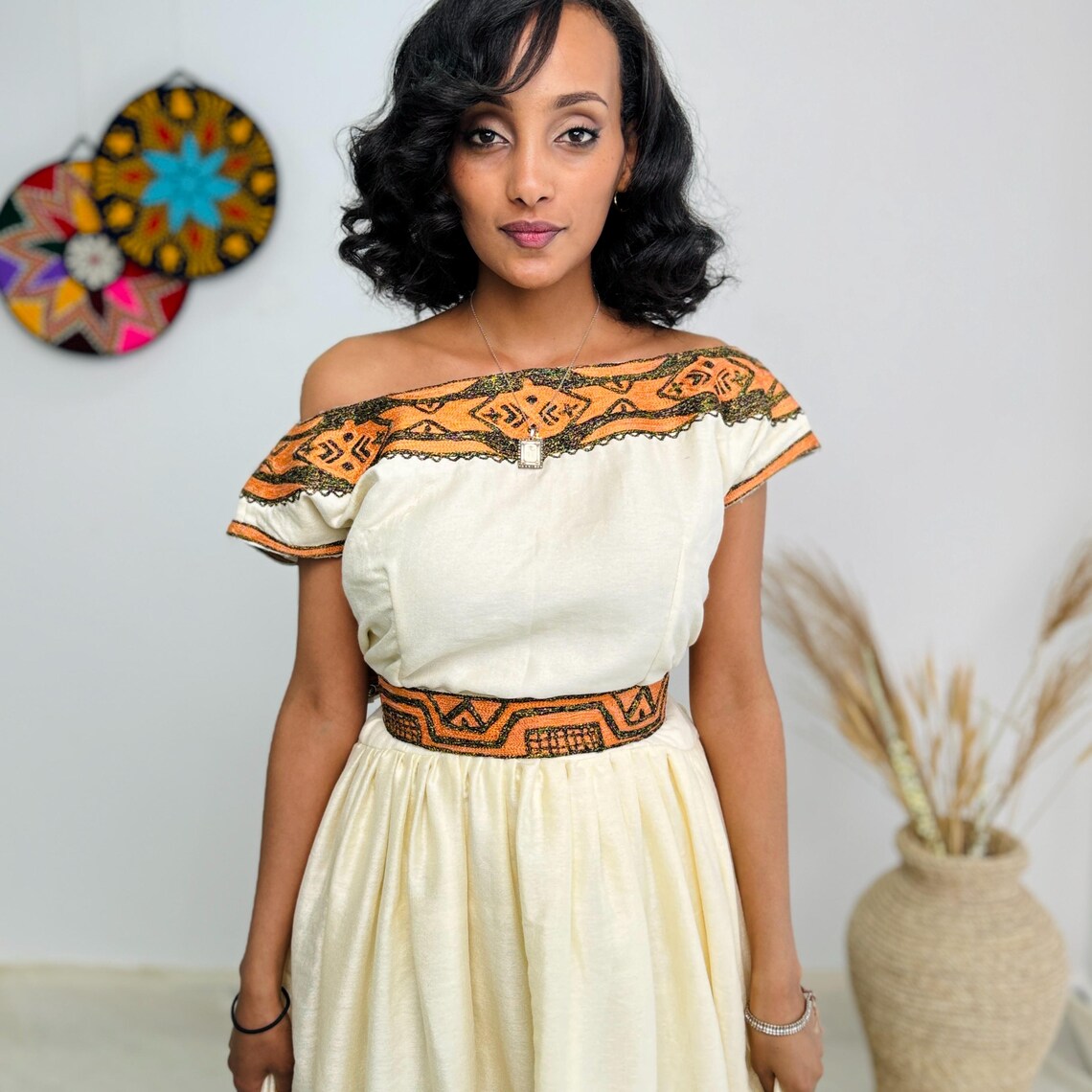 Habesha Kemis | Intricate Tibeb Design | Habesha Wedding Dress ...
