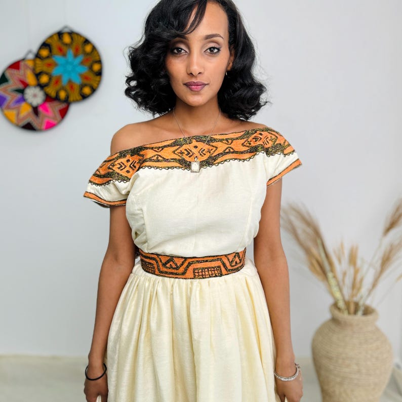 Habesha Kemis | Intricate Tibeb Design | Habesha Wedding Dress ...