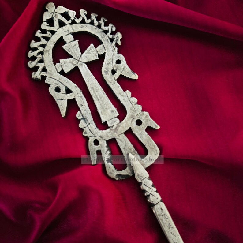 Vintage Ethiopian Orthodox Metal Cross Handmade Cross Meskel Ethiopian ...