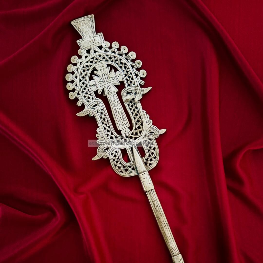 Vintage Ethiopian Lalibela Cross Orthodox Metal Cross Meskel Ethiopian ...