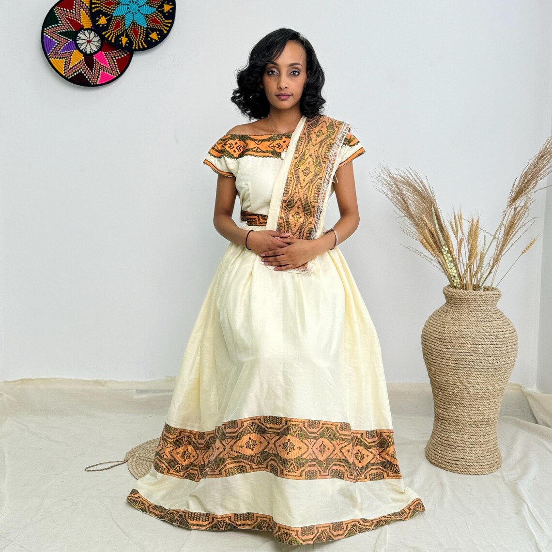 Habesha Kemis | Intricate Tibeb Design | Habesha Wedding Dress ...