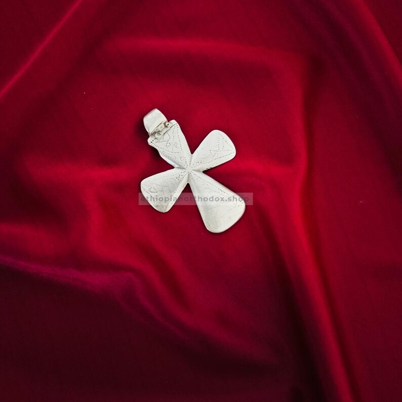 Vintage Ethiopian Orthodox Silver Coptic Cross Meskel Orthodox Tewahdo ...