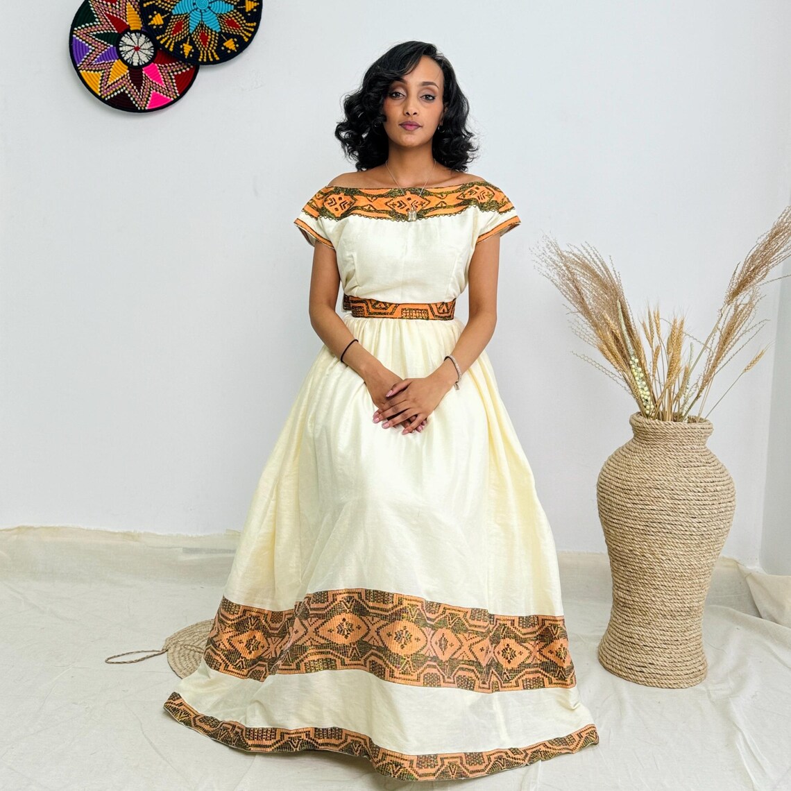 Habesha Kemis | Intricate Tibeb Design | Habesha Wedding Dress ...
