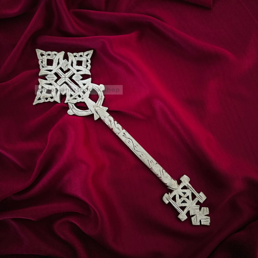 Vintage Ethiopian Orthodox Handmade Metal Cross Meskel Ethiopian ...