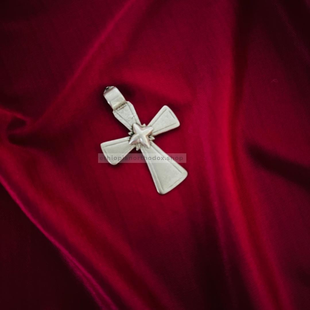 Vintage Ethiopian Orthodox Silver Coptic Cross Meskel Orthodox Tewahdo ...