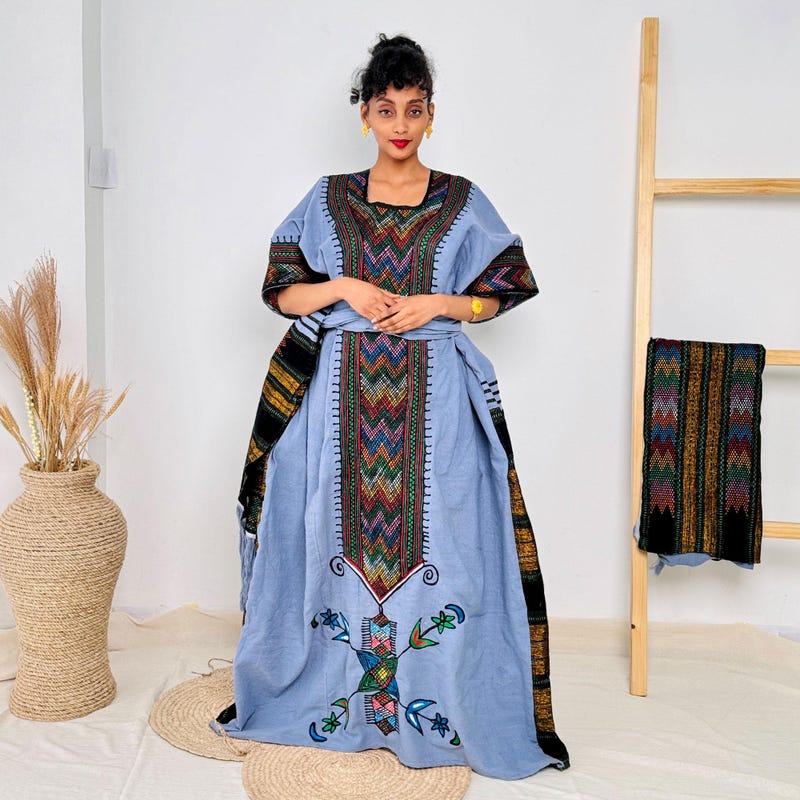 Ethiopian Raya Dress - Etsy