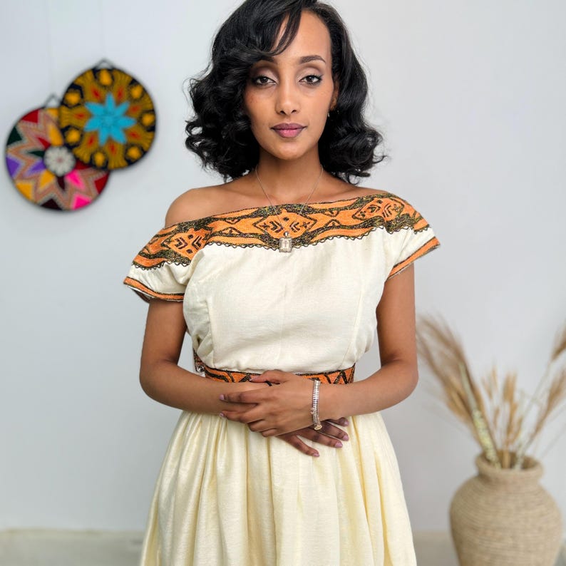 Habesha Kemis | Intricate Tibeb Design | Habesha Wedding Dress ...