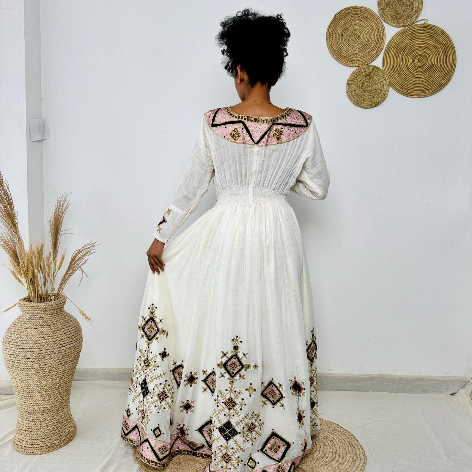 Habesha Kemis | Intricate Tibeb Design | Habesha Wedding Dress ...