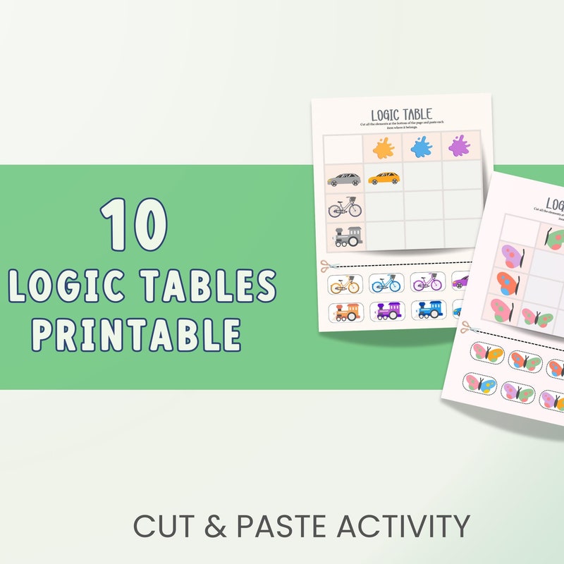 Printable Logic Puzzles - Etsy