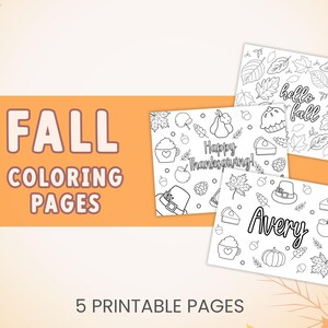 Fall Coloring Pages for Preschool, Pre K, Kindergarten Kids Autumn ...